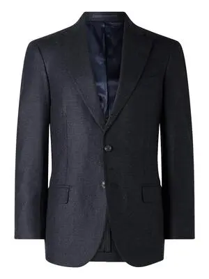 J. MUESER Waverly Wool Suit Jacket - Blue