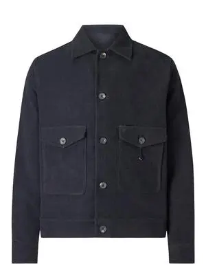 J. MUESER Marfa Cotton-moleskin Jacket - Black