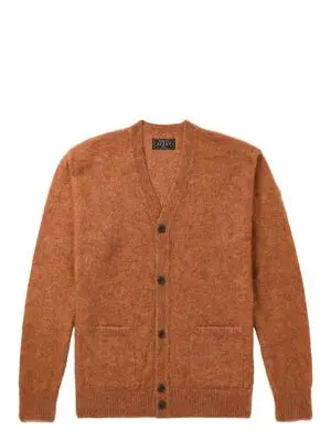 BEAMS Mohair-blend Cardigan - Orange