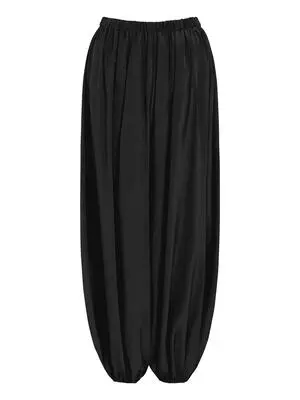 Aflalo Lolana Silk Tapered Pants Black