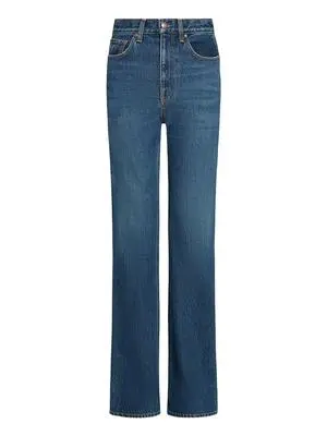 Aflalo Brontë High-Rise Flared Jeans Blue