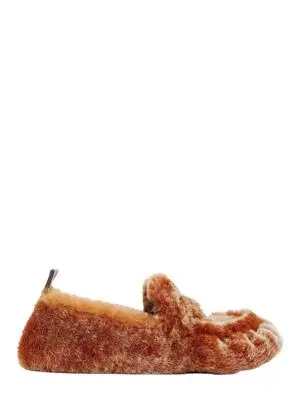 Acne Studios Shearling Loafer - Orange Multi