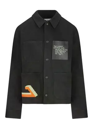 Loewe X Louis Wain Cat-embroidery Jacket - Black