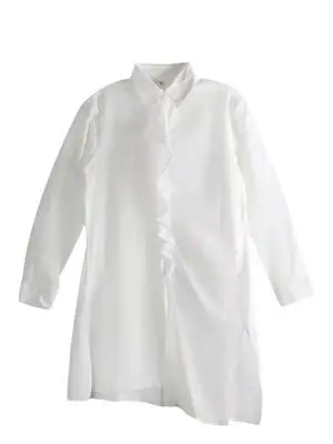 Y’s Ruffled Shirt - White