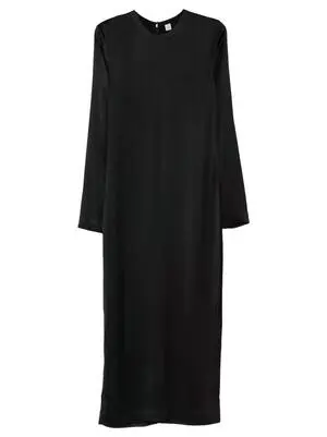 TOTEME Satin Maxi Dress - Black