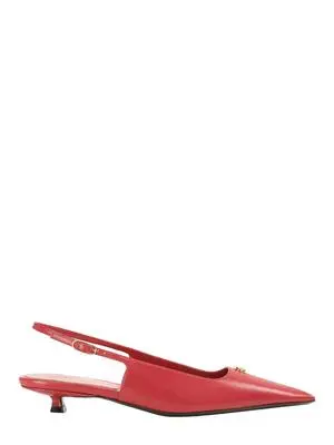 SERGIO ROSSI 25mm Surge Leather Slingback - Red