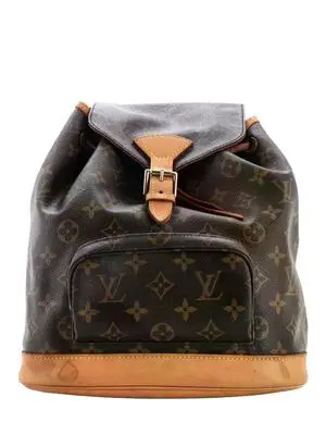 LOUIS VUITTON Vintage Montsouris Monogram Canvas Pm Backpack - Brown