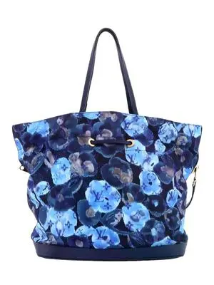 LOUIS VUITTON Noefull Handbag Ikat Nylon Mm Bucket Bag - Blue