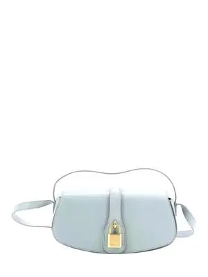 Celine Tabou Clutch With Strap Smooth Calfskin Shoulder Bag - Blue