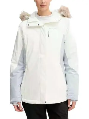 Columbia Ava Alpine Faux-fur Hooded Ski Jacket - White