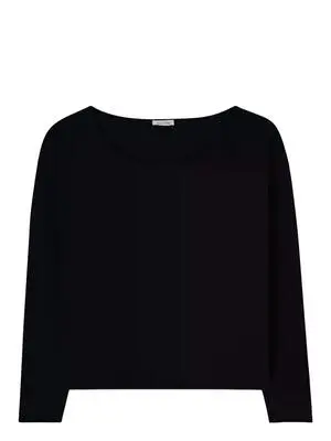 American Vintage Aksun Boat Neck T-Shirt Black