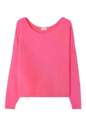 American Vintage Damsville Boat-neck Sweater - Pink