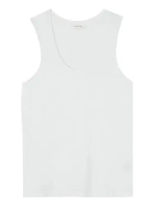 American Vintage Jacksonville Scoop Neck Vest - White