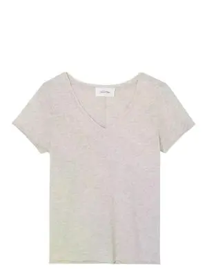 American Vintage Sonoma V-neck T-shirt - Grey