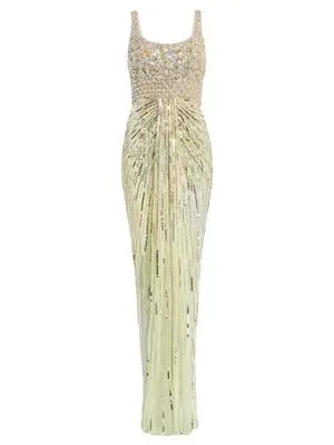 Jenny Packham Elixir Sequin-embellished Maxi Dress - Green