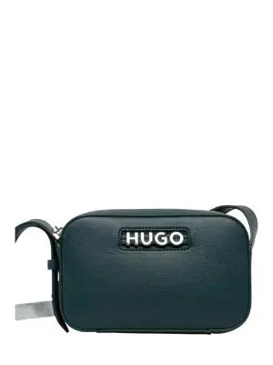 Hugo Logo Plaque Satchel - Green