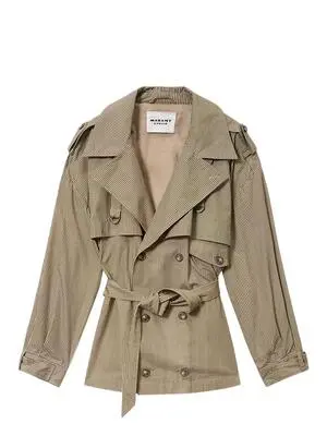 MARANT ETOILE Claya Striped-pattern Jacket - Neutrals