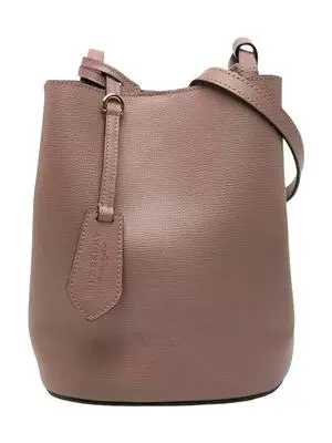 Burberry 2000-2017 Leather Lorne Bucket Bag - Pink