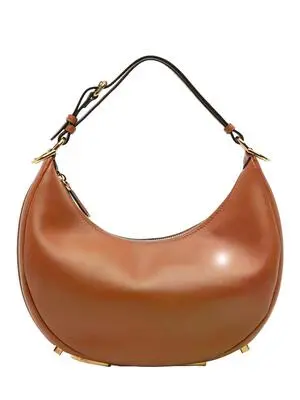 Fendi Small Leather Graphy Hobo Bag - Brown