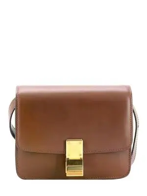 Celine Classic Box Smooth Leather Small Crossbody Bag - Brown