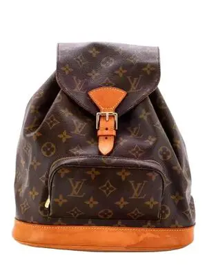 LOUIS VUITTON Vintage Montsouris Monogram Canvas Mm Backpack - Brown
