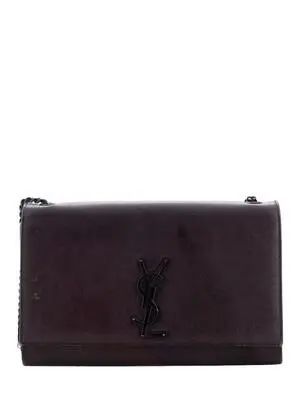 Saint Laurent Monogram Calfskin Medium Shoulder Bag - Purple