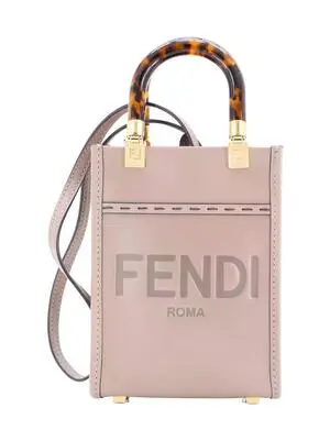 Fendi Sunshine Shopper Mini Tote - Grey