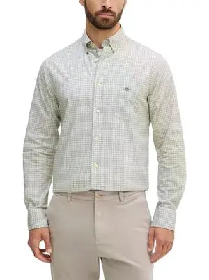 Gant Checked Oxford Shirt - Neutrals
