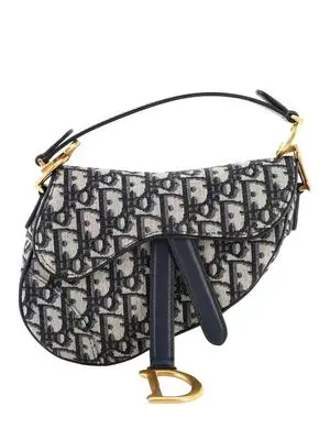 Dior Saddle Handbag Oblique Canvas Mini Shoulder Bag - Blue
