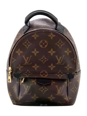 LOUIS VUITTON Palm Springs Monogram Canvas Mini Backpack - Black
