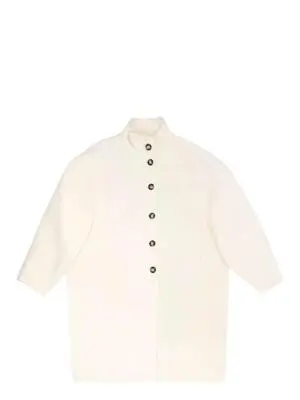 Bimba Y Lola Button-up Coat - White