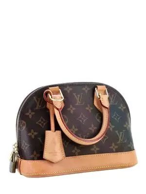 LOUIS VUITTON Alma Handbag Monogram Canvas Bb - Brown
