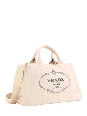 Prada Canapa Convertible Large Tote Bag - Neutrals