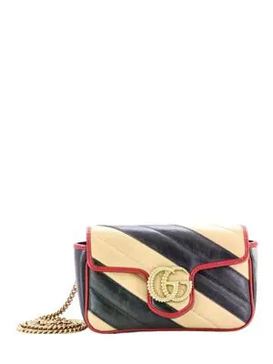Gucci Gg Marmont Mini Crossbody Bag - Multicolour
