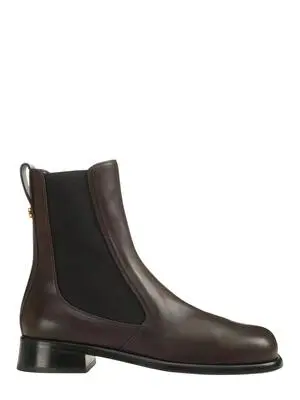 SERGIO ROSSI 25mm Avenue Chelsea Leather Boots - Brown