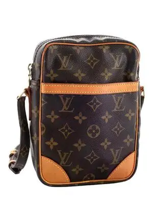 LOUIS VUITTON Danube Handbag Monogram Canvas Crossbody - Brown