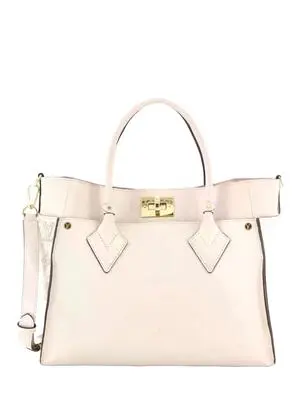 LOUIS VUITTON On My Side Mahina Leather Mm Tote Bag - Neutrals