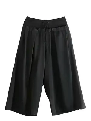 Y’s Drawstring-fastening Pleated Trousers - Black