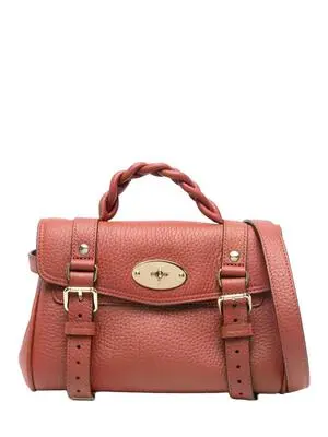 Mulberry Mini Alexa Braided-handle Tote - Red