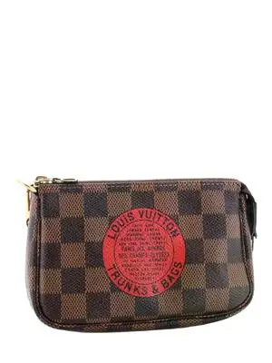 LOUIS VUITTON Damier Mini Pochette Accessoires Clutch - Brown