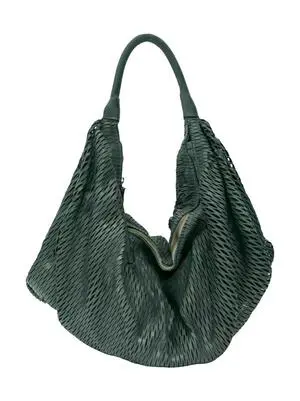 SOMMET Woven Zip Shoulder Bag