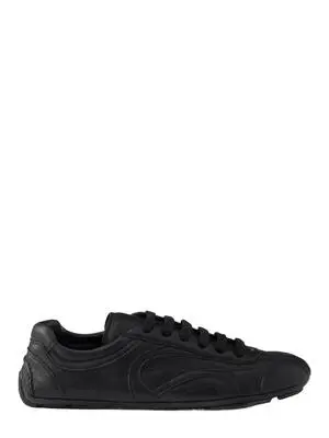 Prada Montecarlo Re-edition 2005 Nappa Leather Sneakers - Black