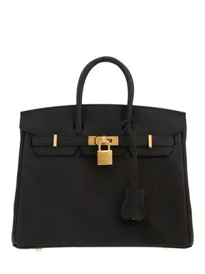 Hermès Birkin 25 Leather Tote Bag - Black