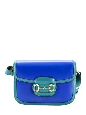 Gucci Horsebit 1955 Small Shoulder Bag - Blue
