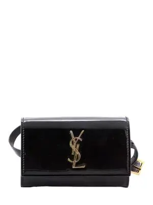 Saint Laurent Classic Monogram Kate Belt Bag - Black