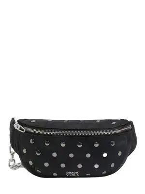Bimba Y Lola Studded Chain Belt Bag - Black