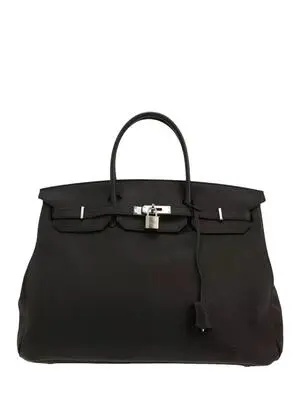 Hermès 2020 Birkin 40 Leather Handbag - Black