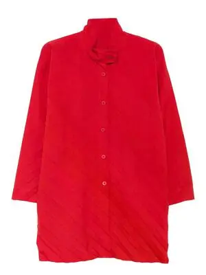 Issey Miyake Pleated Shirt - Red