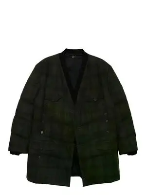 Yohji Yamamoto Madras-check Blazer - Green