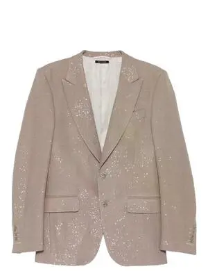 TOM FORD Speckled Two-button Jacket - Neutrals